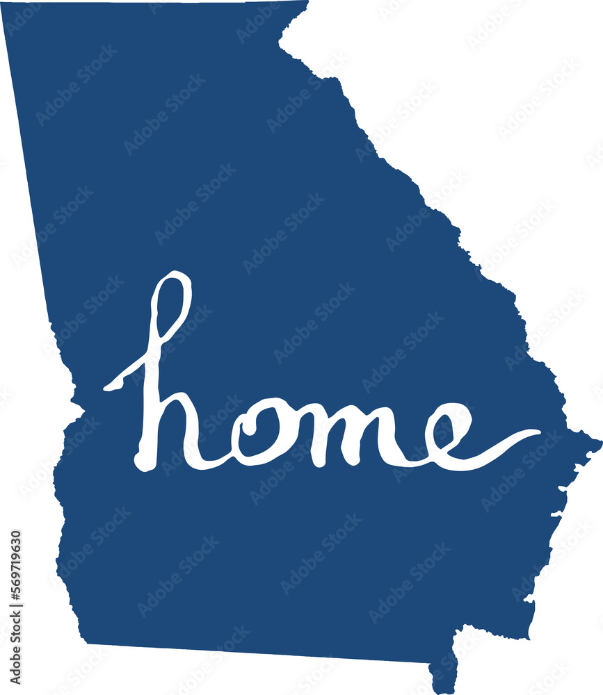 georgia state home sign - PNG image with transparent background Stock ...