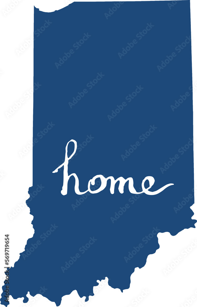 indiana state home sign - PNG image with transparent background Stock ...