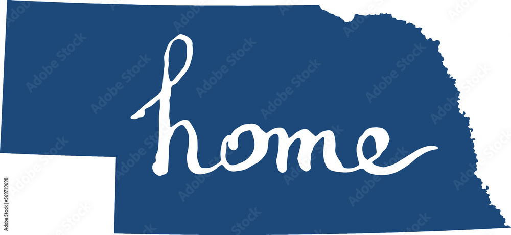 nebraska state home sign - PNG image with transparent background Stock ...