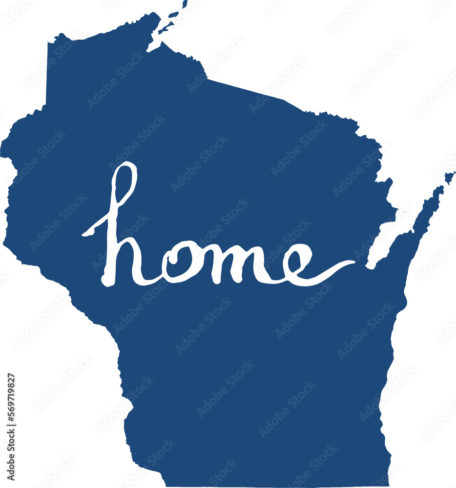 wisconsin home sign - PNG image with transparent background Stock ...