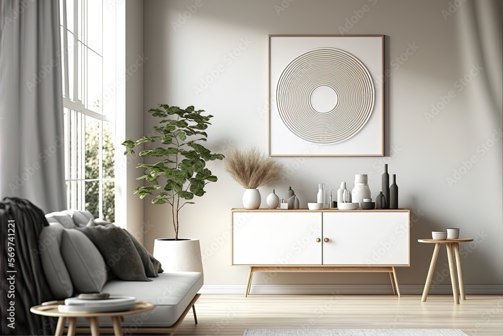 An attractive basic home with a scandinavian design aesthetic, with a ...