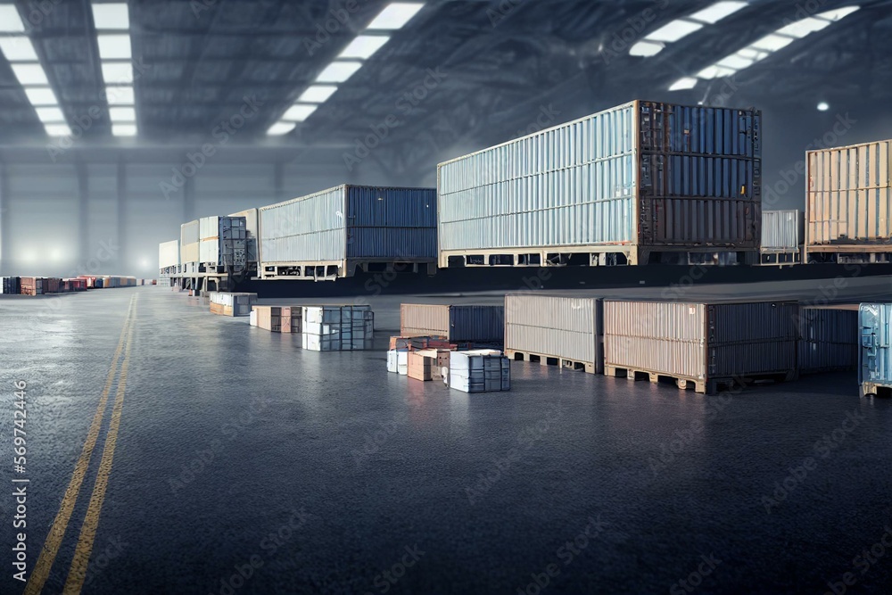 Customs clearance concept. Customs declaration. Cargo delivery, import ...