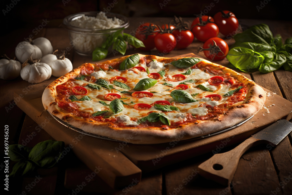 Pizza Perfection: A Mouth-Watering Close-Up of a Freshly Made Pizza ...