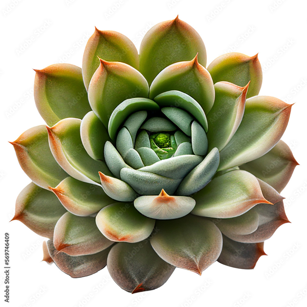 succulent isolated on transparent background cutout Stock Illustration ...