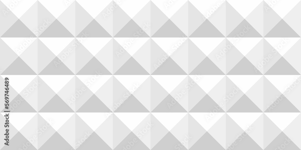 Seamless abstract minimal white pyramid cubes background texture ...