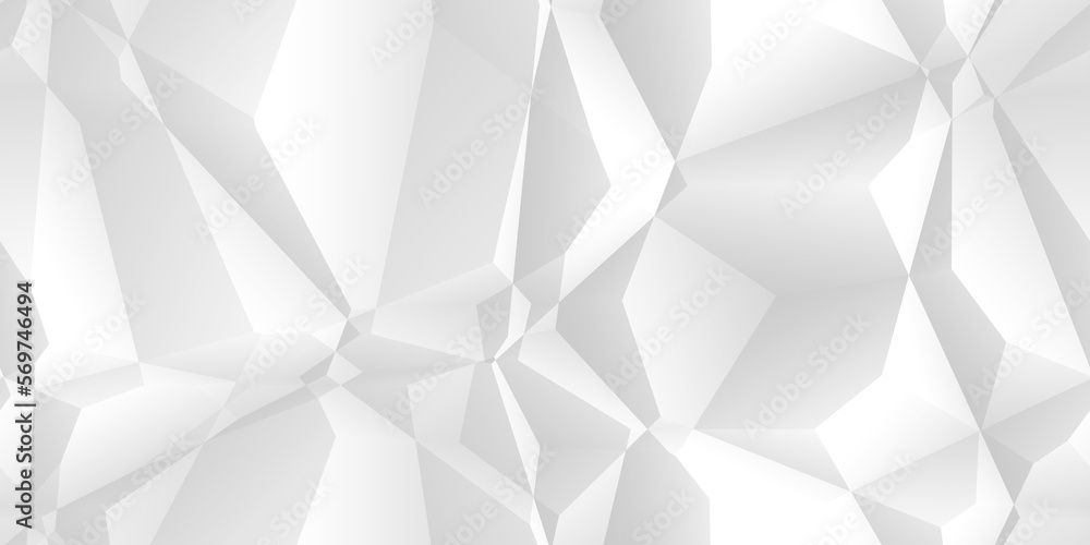 Seamless abstract minimal white low poly background transparent overlay ...
