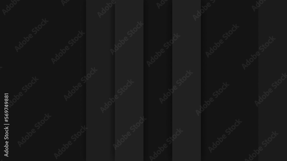 Abstract dark black background vertical stripes. Modern elegant and ...