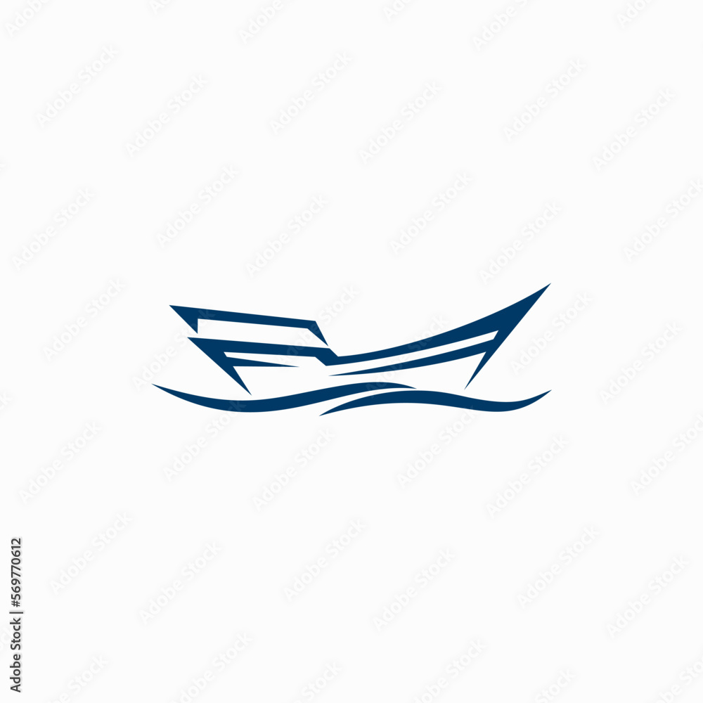 line art dhow logo icon vector Stock Vector | Adobe Stock