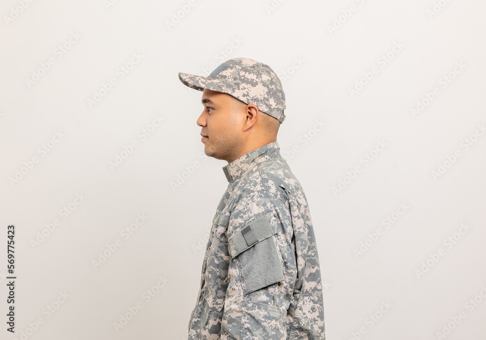 American Soldier Standing
