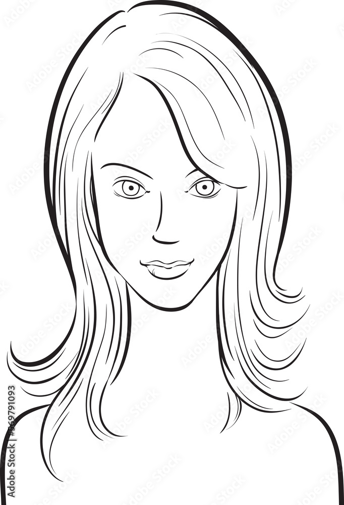 whiteboard drawing beautiful girl - PNG image with transparent ...