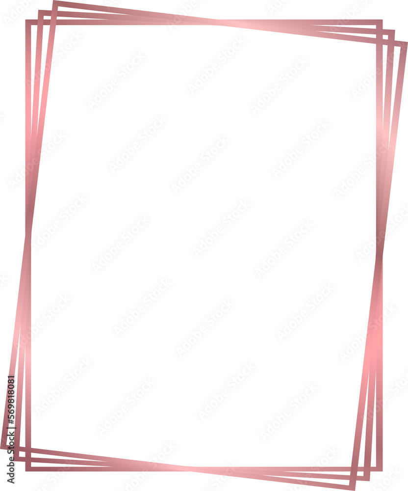rose gold border frame Stock Illustration | Adobe Stock
