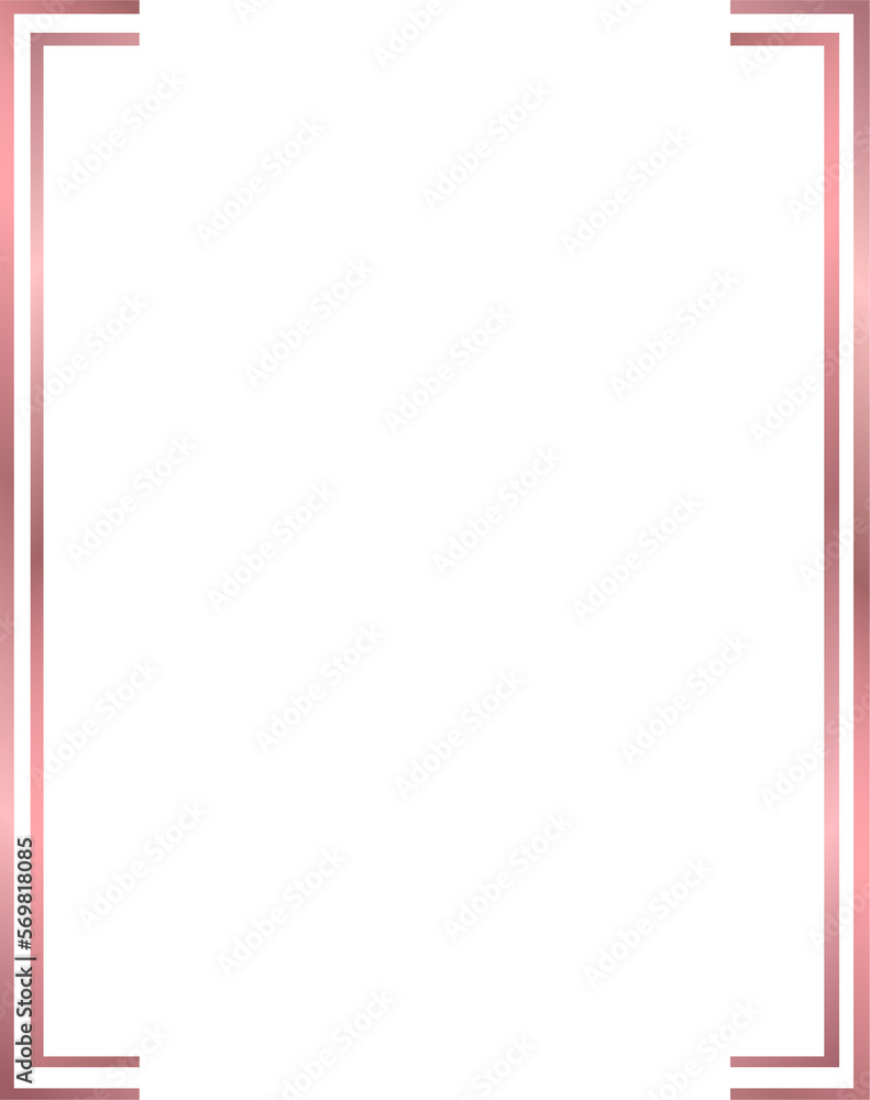 rose gold border frame Stock Illustration | Adobe Stock