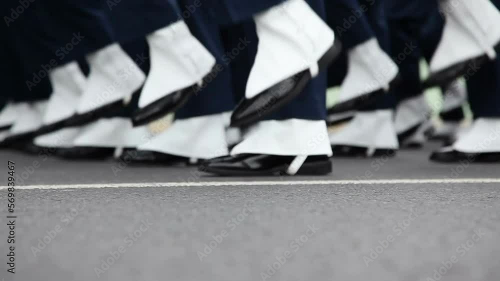 military cadets march Army Soldiers Marching on Military Parade forces ...