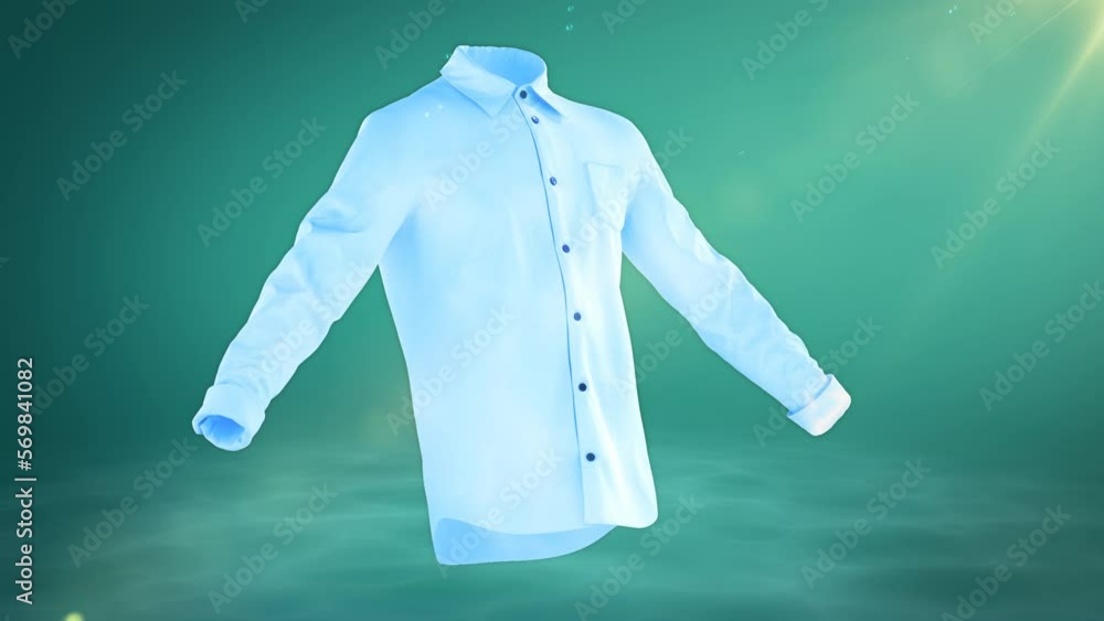 Stain remove from colth animation 4k render. 3d animation of cloth ...