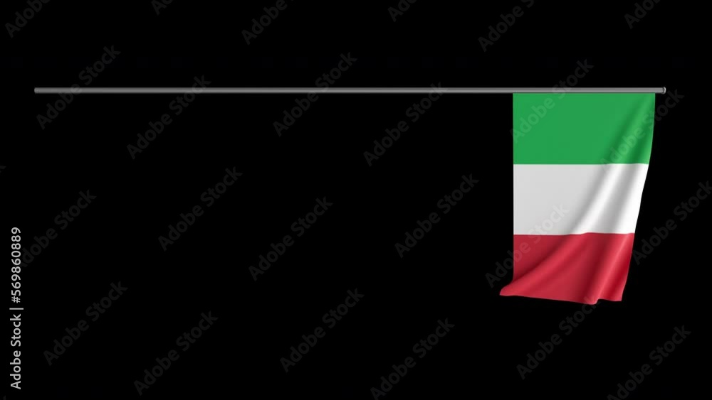 Flag Animation on Pole Italy - Highly Detailed and Realisitic 15 ...