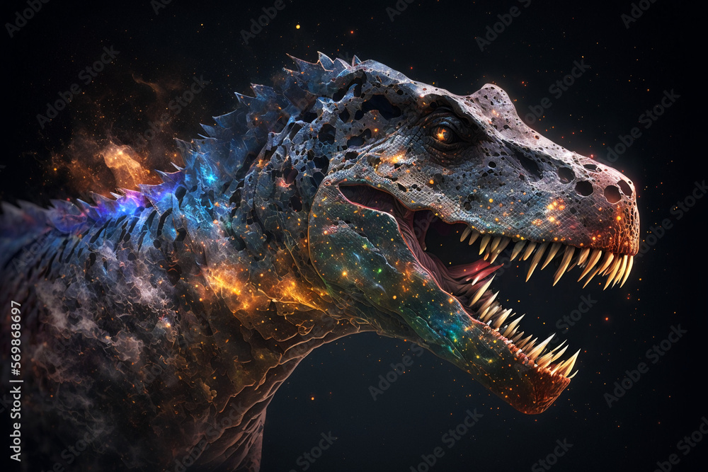 Spirit animal - Tyrannosaurus rex, Generative AI Stock Illustration ...