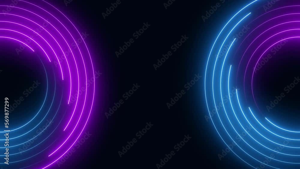 neon multicolored seamless loop modern motion graphics background ...