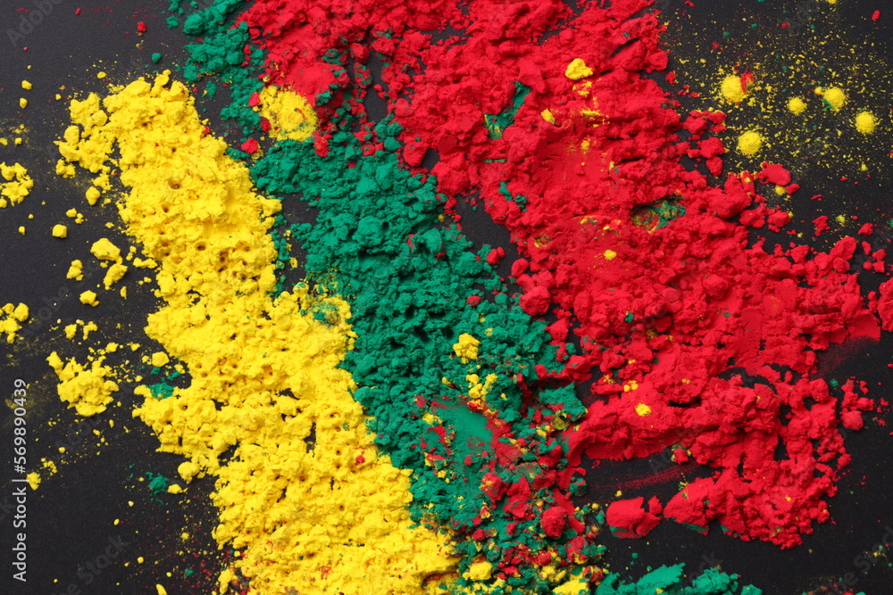 Holi Indian festival of colors, splash of bright vibrant colors colours ...