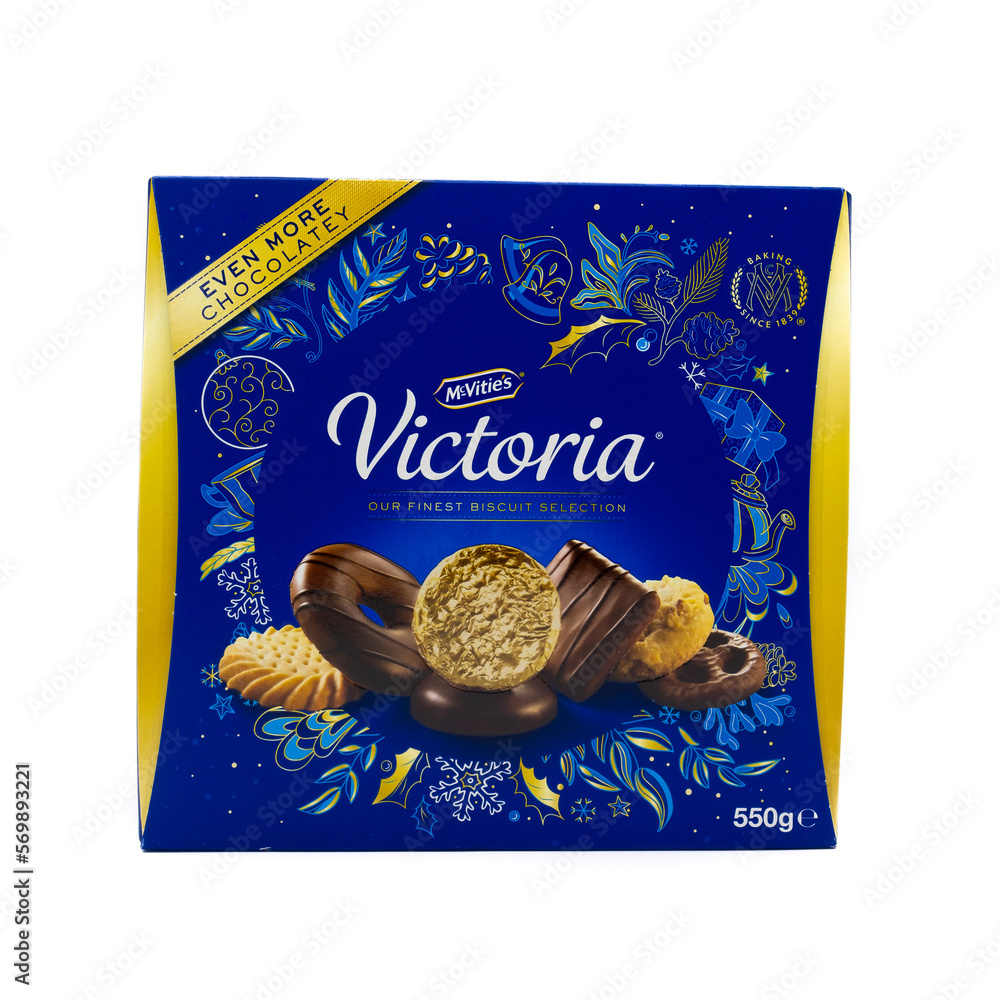 McVitie’s branded 550g Victoria biscuit selection in a festive themed ...