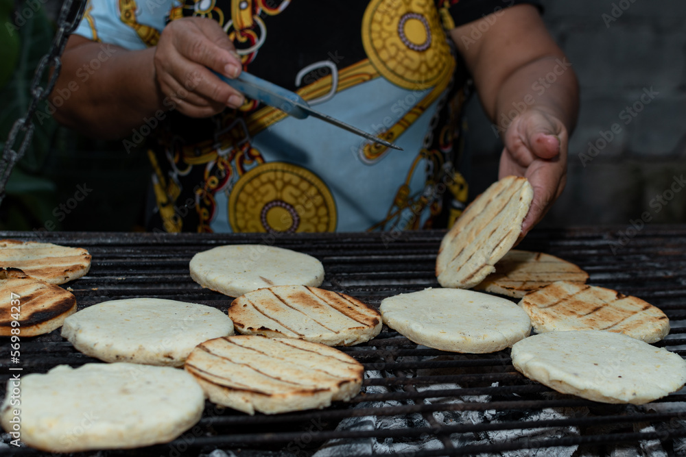 Arepa típica colombiana Stock Photo | Adobe Stock