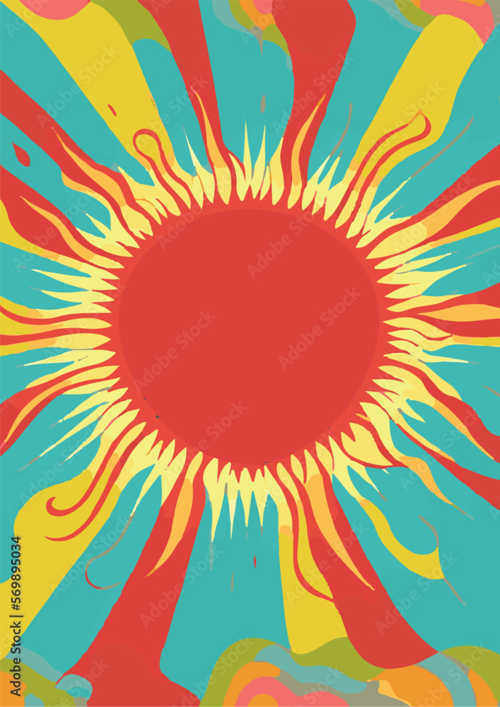 Set Of Backgrounds For The Sun Text Set Of Backgrounds For Hippie Text Positive Art Hippie
