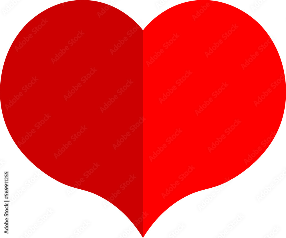 Heart symbol, PNG illustration Stock Illustration | Adobe Stock