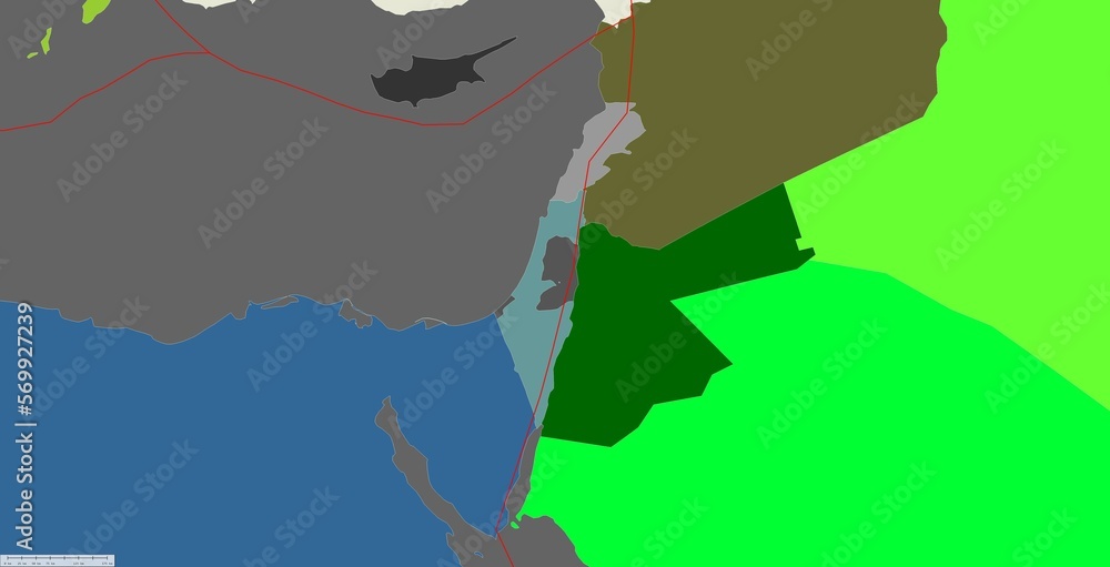 Arabian tectonic plate running along Lebanon, Syria, Jordan and Israel ...