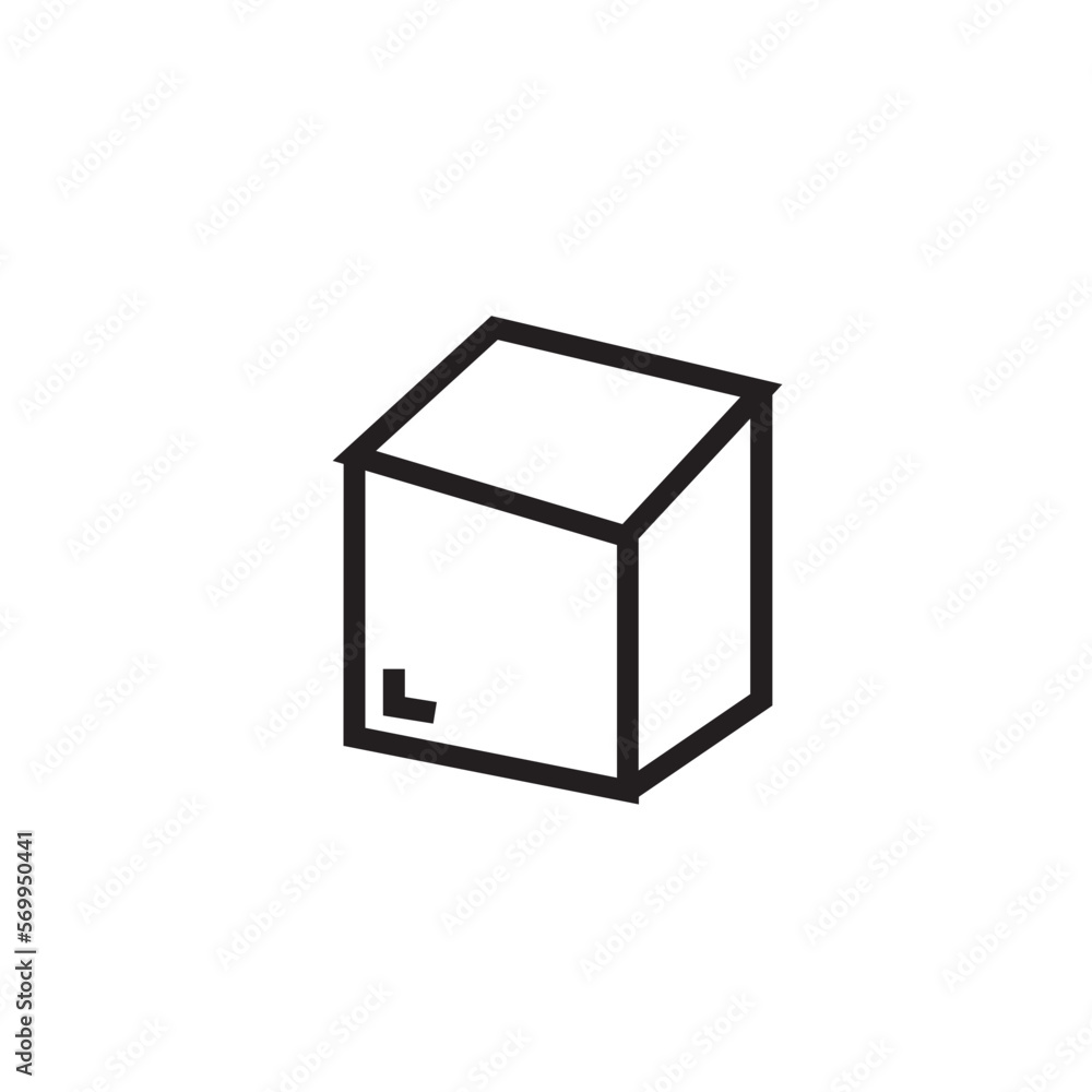 3D Animation 3D Cad 3D Design Outline Icon Stock Vector | Adobe Stock