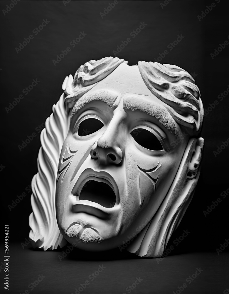 Ancient Greek Comedy Masks