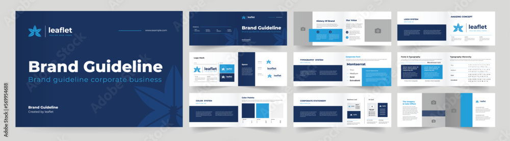Brand guideline landscape brand guideline manual brand guideline layout ...