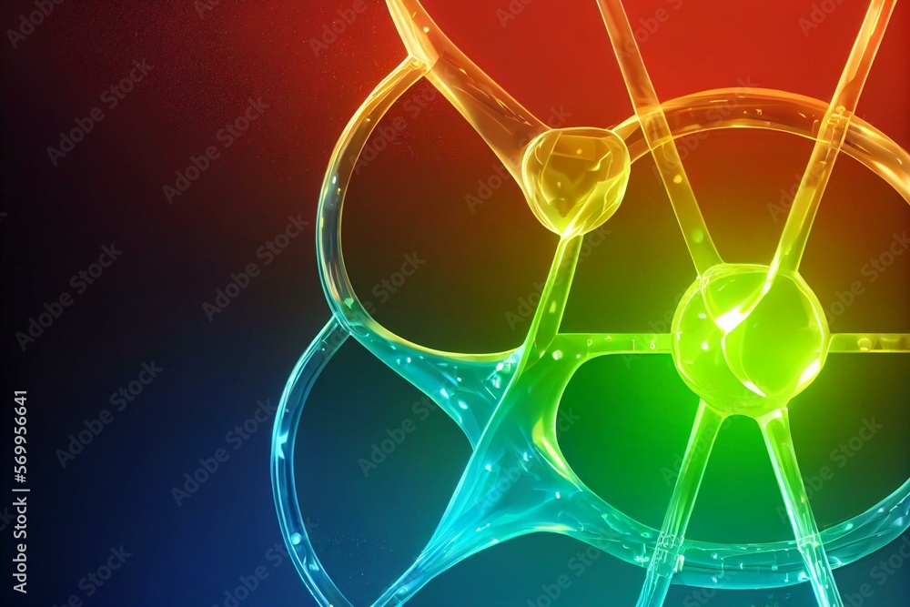 Focus on chemical element Uranium illuminated in periodic table of ...