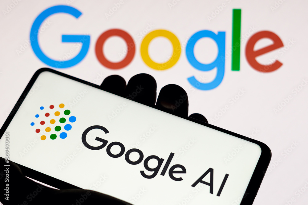 February 9, 2023, Brazil. In this photo illustration, the Google AI ...