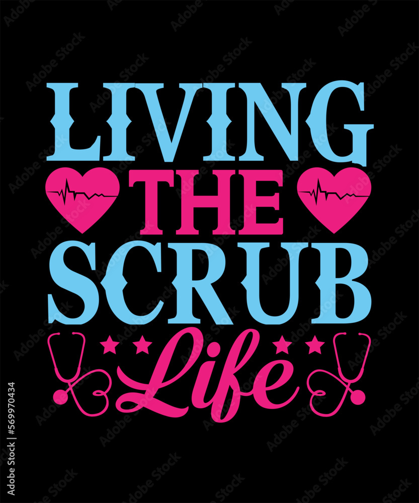 Living the scrub life SVG, Nurse Svg Bundle, Nursing Svg, Medical svg ...