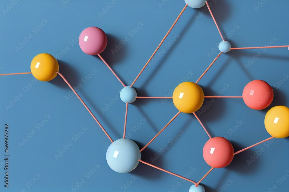 Molecular structure of chemical compounds and organic chemistry concept ...