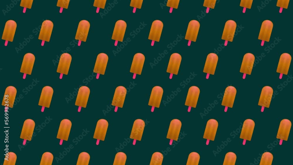 Frozen snack on a stick perfect for summer snack and refreshment during ...