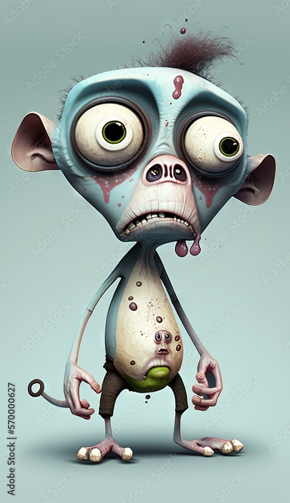 a cartoon character with a weird look on his face and a hairdow on his ...