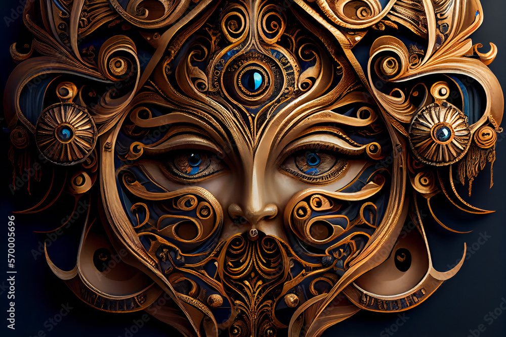 A Surreal Wall of Human Face Morphed in a Weird Way. Human Faces ...