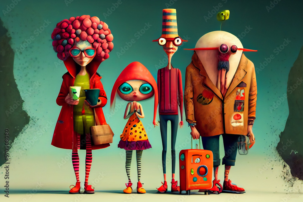 Bedlam of Wacky Individuals. Psychotic Assembly of Wild Humans. Crazy ...