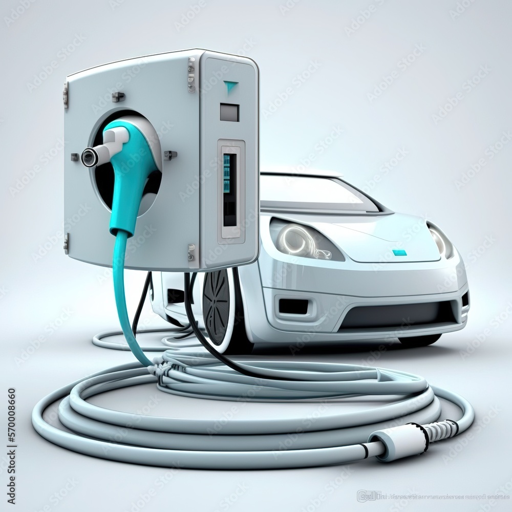 Power cable for electric vehicle EV car with pump plug in charging ...