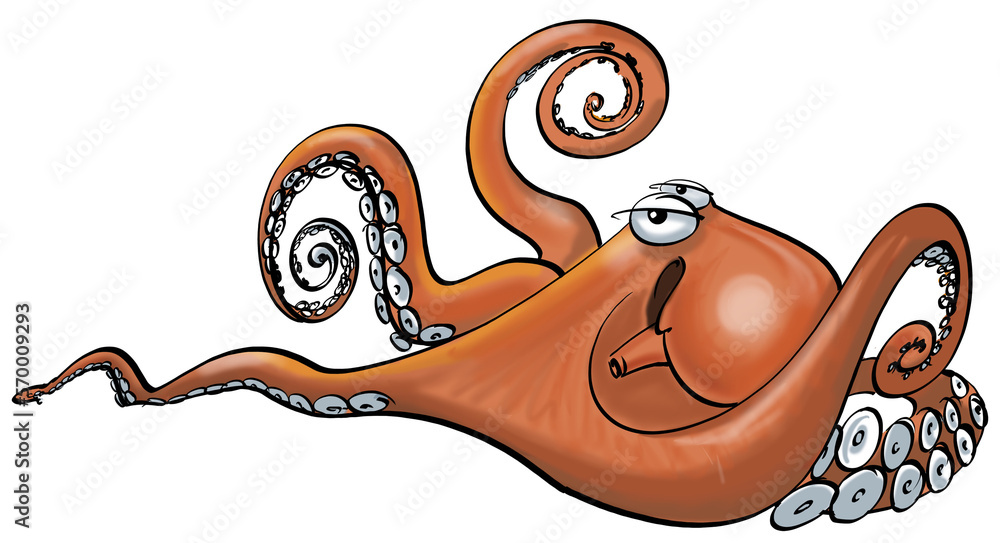 Pulpo (Octopus vulgaris). El invertebrado más inteligente. Stock ...