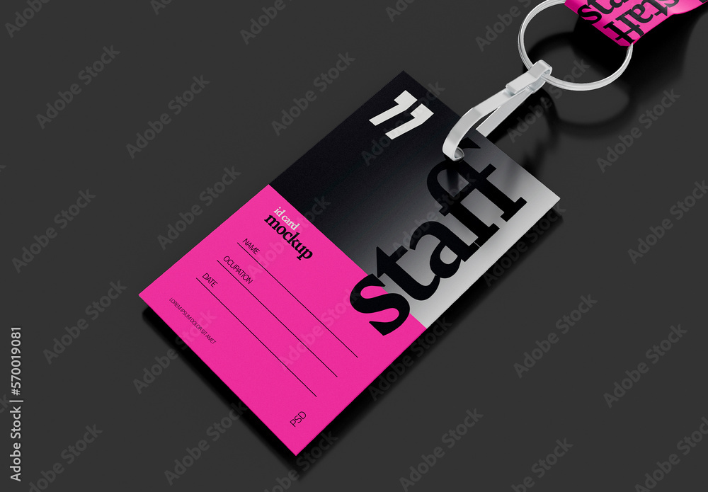 Office Badge Mockup Stock Template | Adobe Stock