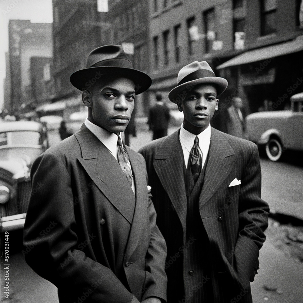 Old-school gangsters in NYC - generative ai Stock Photo | Adobe Stock