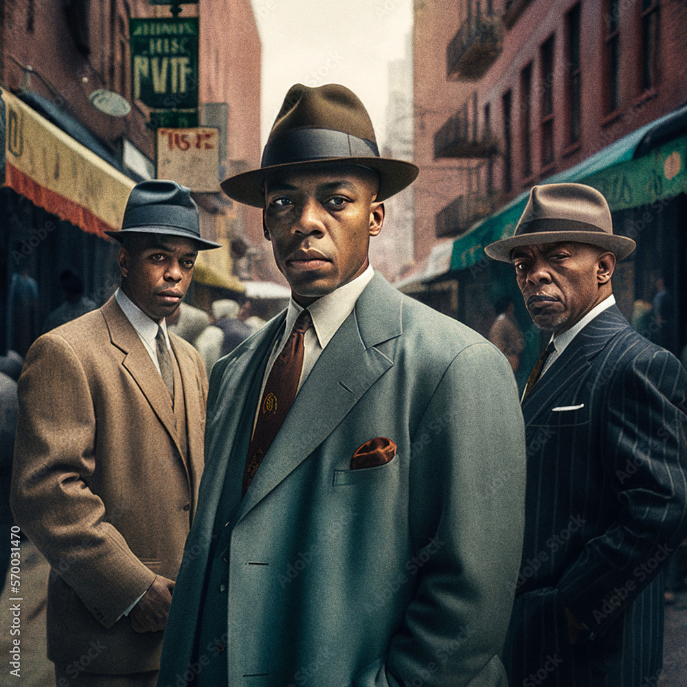 Old-school gangsters in NYC - generative ai Stock Photo | Adobe Stock