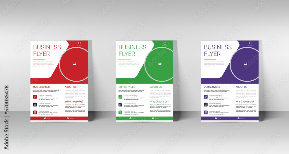 Corporate Business Flyer Design Temple. A4 size flyer and print-ready ...