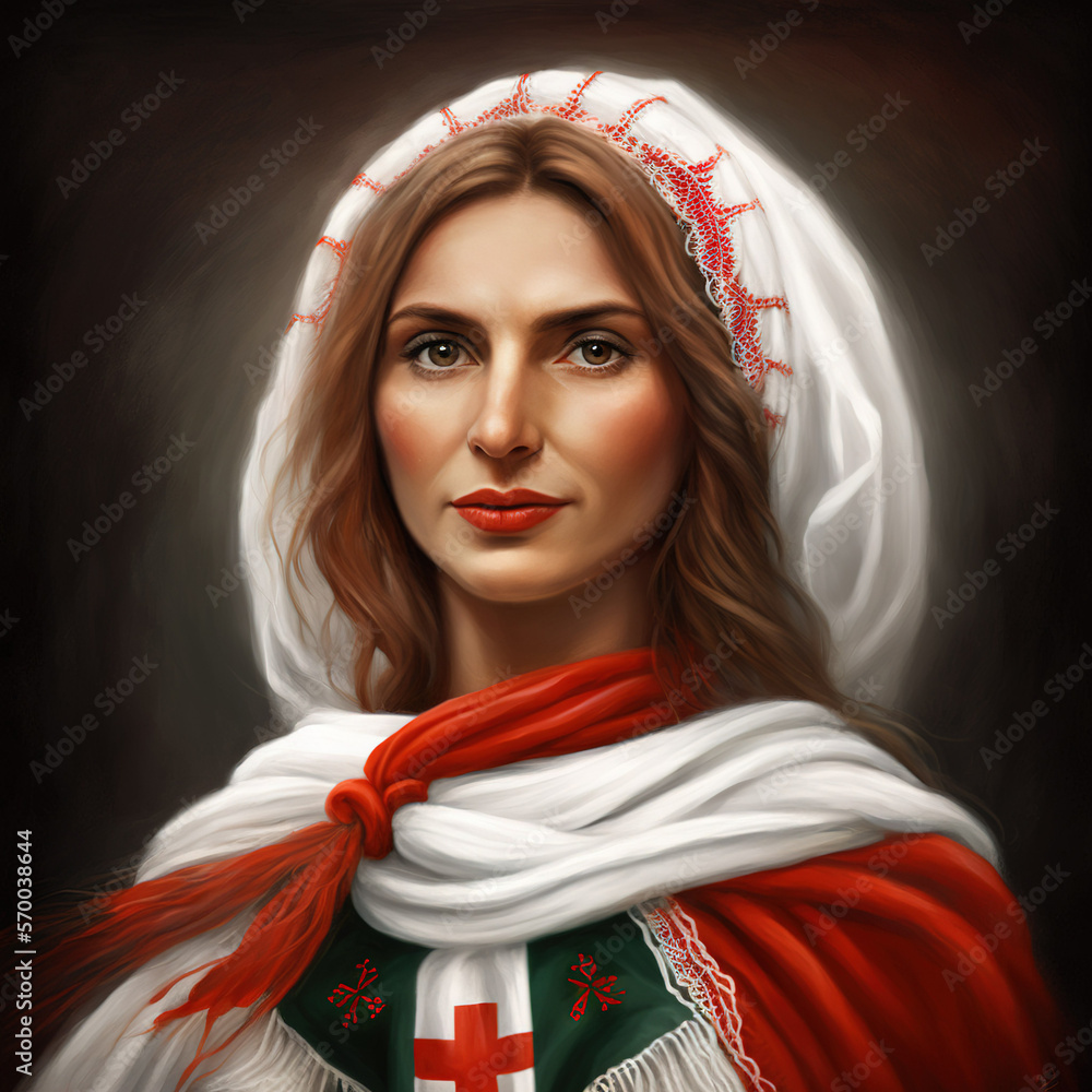 Baba marta a young woman celebrating the festivity Generative AI ...