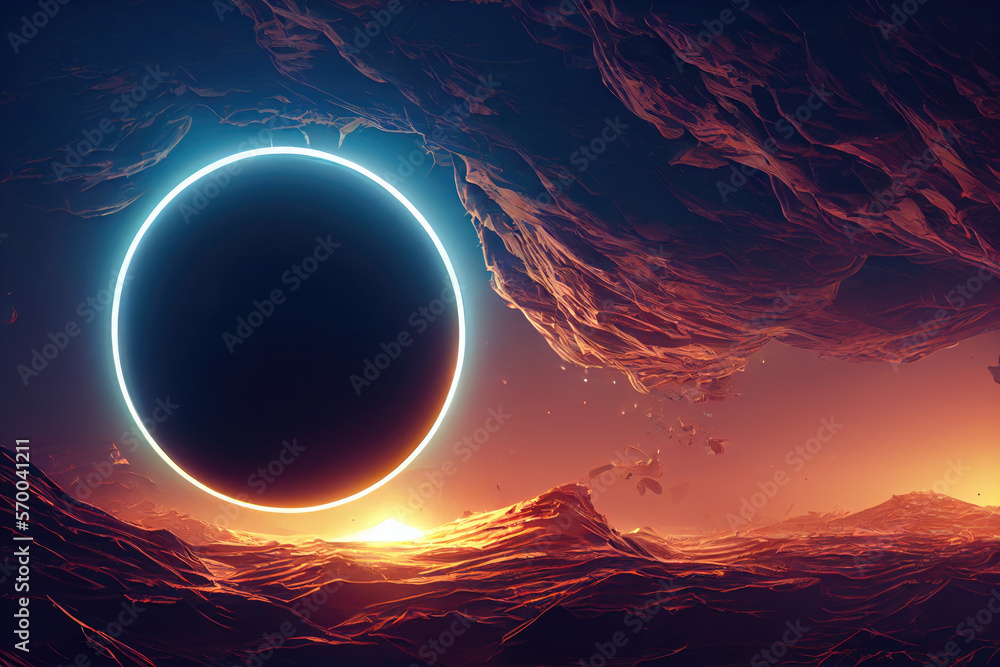 Immersive Metaverse in Space with Glowing Orb Technology Graphics ...