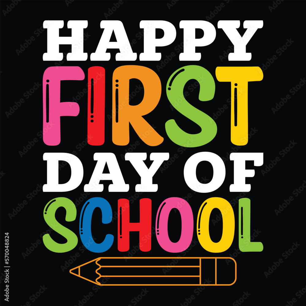Welcome Back To School First Day of School Teachers Gifts, Typography ...