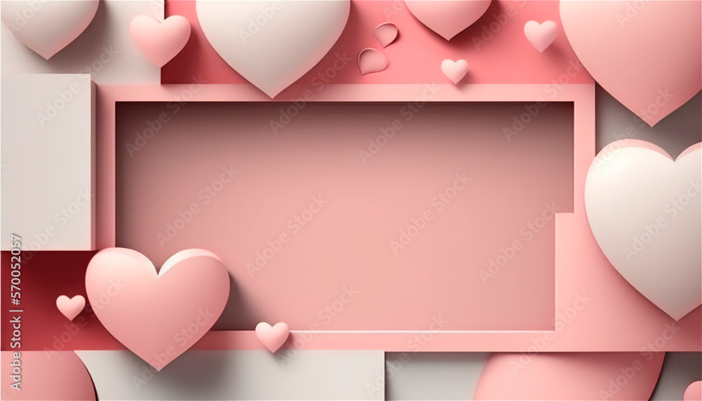Beautiful horizontal banner with pastel pink tones paper texture ...