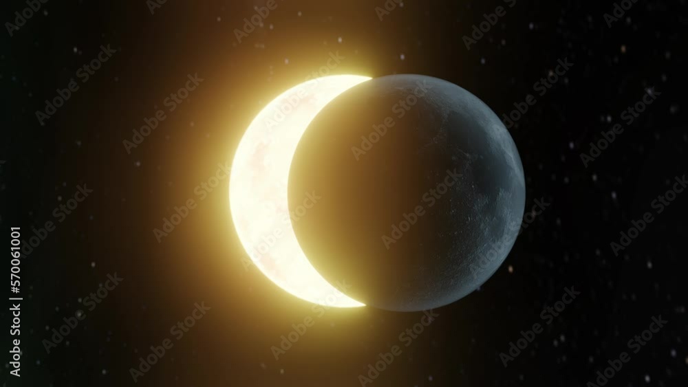 Full solar eclipse. The Moon mostly covers the visible Sun creating a ...