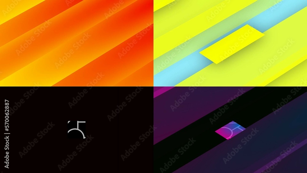 Logo Transition with Angled Bars Stock Template | Adobe Stock